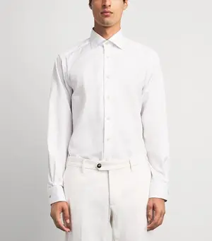 Eton Cotton Contemporary Fit Shirt - White
