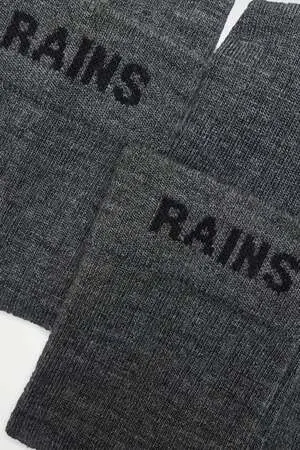 Rains Logo Knee High Socks - Grey