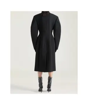Givenchy Cocoon Fitted Coat In Wool