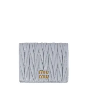 Miu Miu Small Matelassé Nappa Leather Wallet