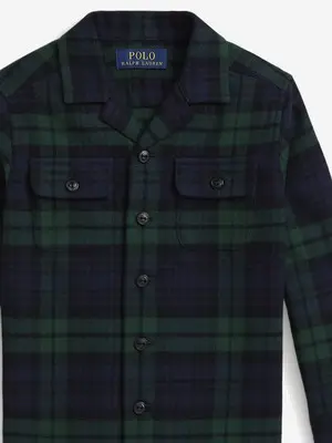 Polo Ralph Lauren Plaid Flannel Shirt With Classic Collar