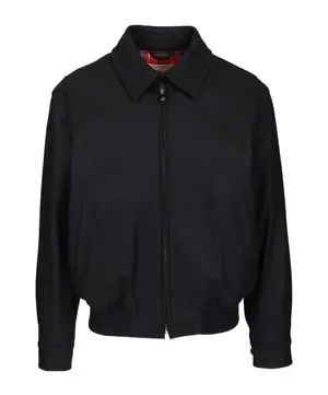 BARACUTA G18 Melton Jacket - Blue