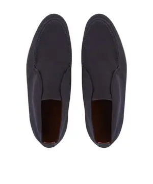 Loro Piana Gok Open Walk Casual Slip-on Shoes - Navy Blue