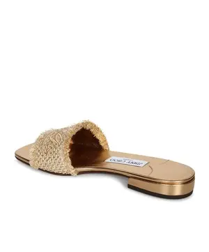 JIMMY CHOO Square-toe Slides