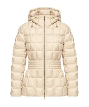 Moncler Engoulevent Square Quilted Hooded Short Down Jacket