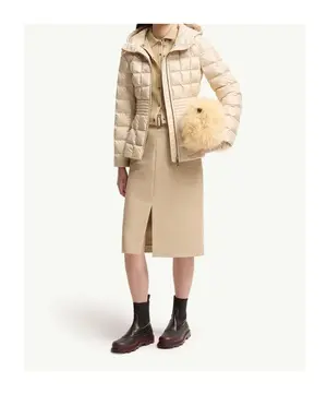 Moncler Engoulevent Square Quilted Hooded Short Down Jacket