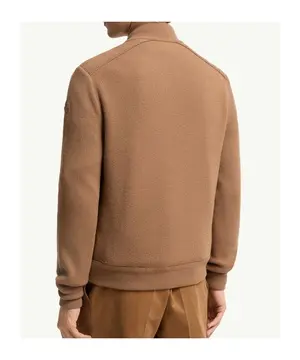Moncler Wool Cashmere Blend Padded Zip-up Cardigan