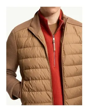 Moncler Wool Cashmere Blend Padded Zip-up Cardigan