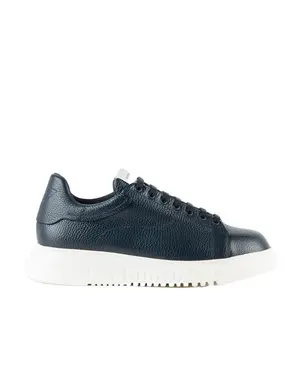 Emporio Armani Tie Low-top Sneakers - Black