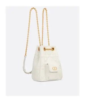 Dior Drawstring Backpack With Chain Strap