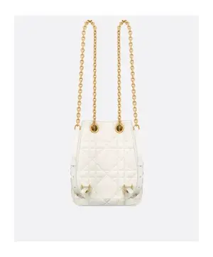 Dior Drawstring Backpack With Chain Strap