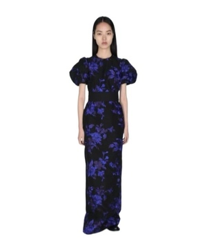 Erdem Bubble Sleeve Dress - Black