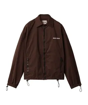 Miu Miu Washed Gabardine Blouson Jacket