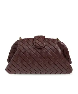 Bottega Veneta Woven Clutch Bag - Madder Brown