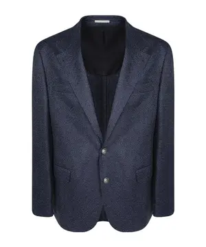 Brunello Cucinelli Long-sleeve Blazer With Lapel Collar