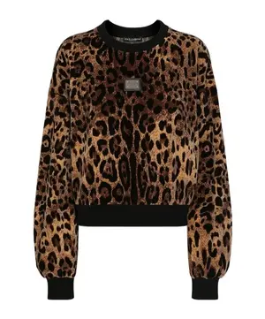 Dolce & Gabbana Leopard-jacquard Chenille Jumper