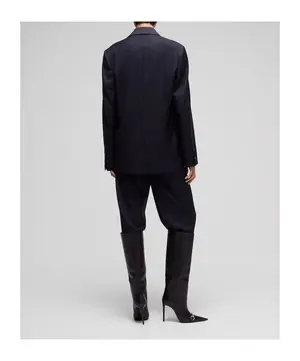 Gucci Light Wool Double-breasted Blazer - Dark Blue