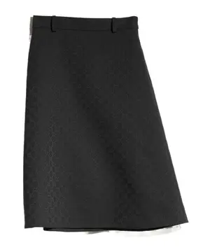 Gucci Gg Cotton Blend Midi Skirt