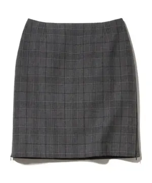 Gucci Checked Fine Wool Mini Skirt - Gray/beige