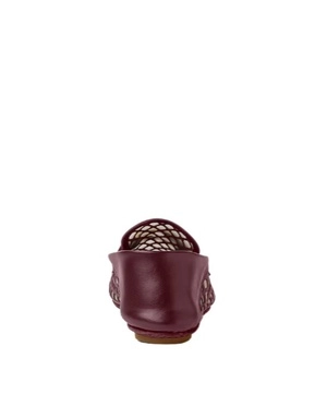 Fendi Baguette Burgundy Leather Loafers