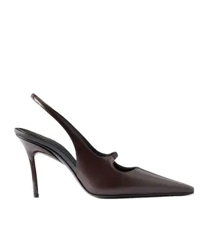 Alaïa Casual Leather High Heels - Black