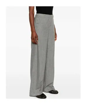 Peserico Wide-leg Melange Trousers