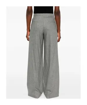 Peserico Wide-leg Melange Trousers
