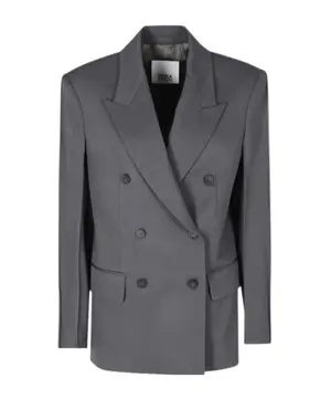 Erika Cavallini Double-breasted Blazer - Slate