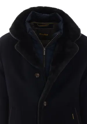 MOORER Long Sleeve Jacket With Collar