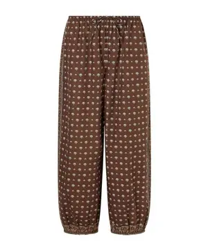 DÔEN Printed Jogger Pants With Drawstring Waist