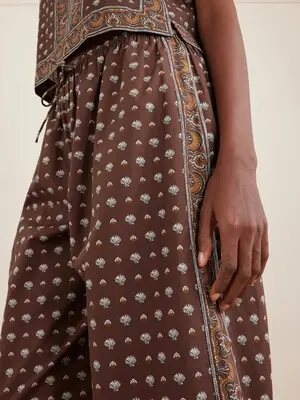 DÔEN Printed Jogger Pants With Drawstring Waist