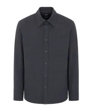 A.p.c. Long-sleeve Shirt Jacket - Black