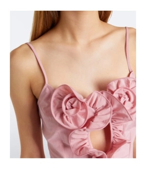 Magda Butrym Floral Applique Mini Dress