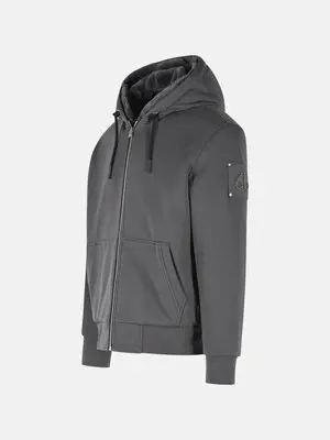 Moose Knuckles Logo-plaque Drawstring Zipped Hoodie