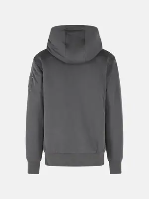 Moose Knuckles Logo-plaque Drawstring Zipped Hoodie