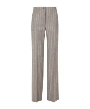 Seventy Button-detail Casual Trousers - Mud