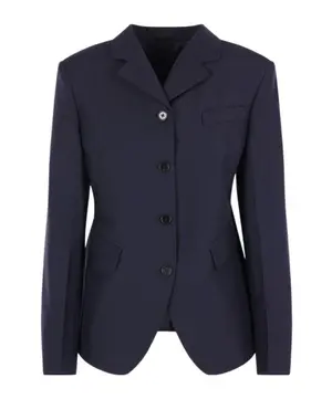 JIL SANDER Long-sleeved Suit Jacket - Navy