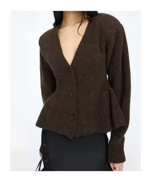 ROTATE BY BIRGER CHRISTENSEN Peplum Cardigan