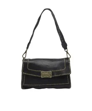 CAMPOMAGGI Flap Shoulder Bag - Black