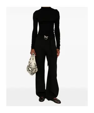 Pinko Love Birds Straight Leg Trousers