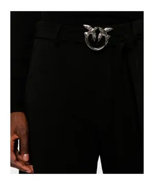 Pinko Love Birds Straight Leg Trousers