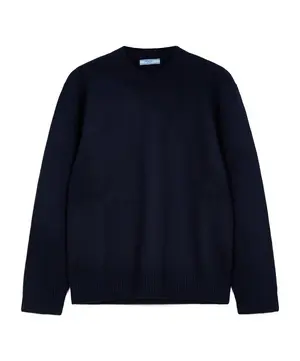 Prada Elbow-patch Sweater - Blue