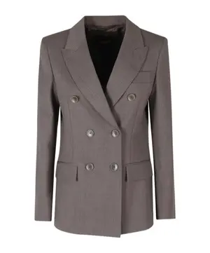 Seventy Double-breasted Blazer - Earth
