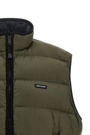 Miu Miu Padded Light Pongé Vest
