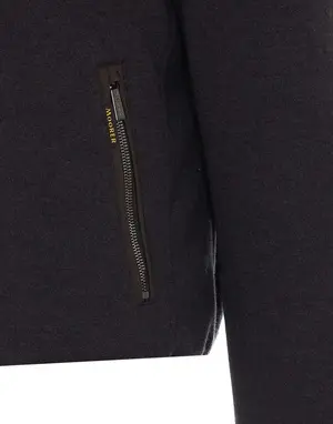 MOORER Long-sleeve Zip-up Jacket With Fur Collar