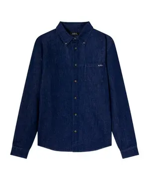 A.p.c. Blue Lightweight Denim Shirt - Indigo