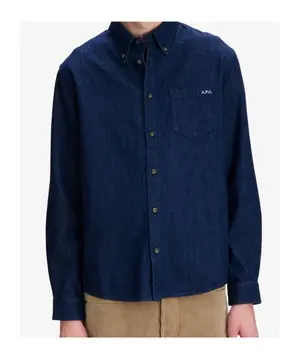 A.p.c. Blue Lightweight Denim Shirt