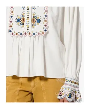 Isabel Marant Étoile Monique Embroidered Blouse - White