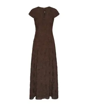 ROTATE BY BIRGER CHRISTENSEN Flower-mesh Sleeveless Maxi Dress