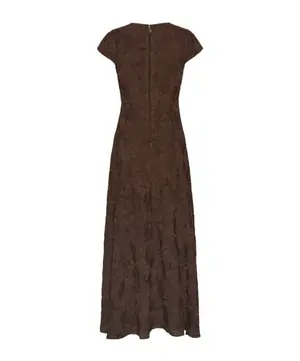 ROTATE BY BIRGER CHRISTENSEN Flower-mesh Sleeveless Maxi Dress